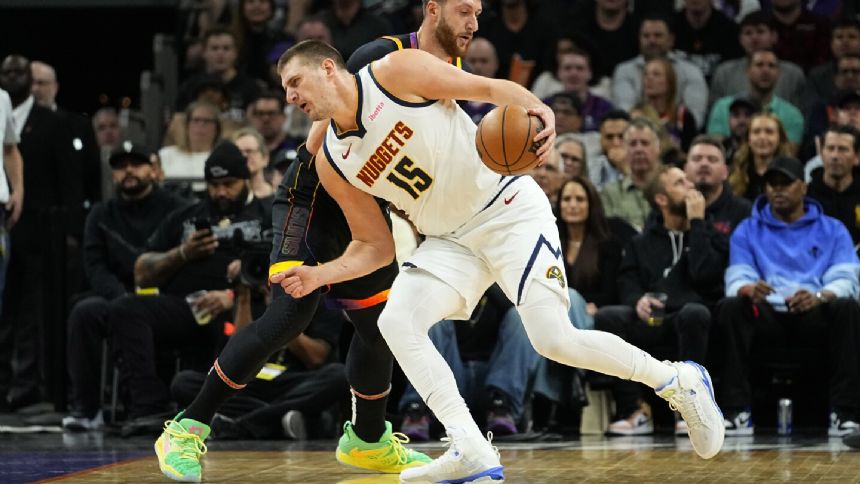 Nikola Jokic has 21 points, 16 assists, Nuggets hold off Suns 119-111 ... Nikola Jokic has 21 points, 16 assists, Nuggets hold off Suns 119-111 ...